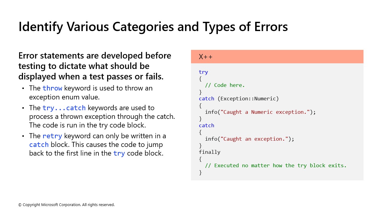 Identify Various Categories and Types of Errors - Instructor Brandon ...