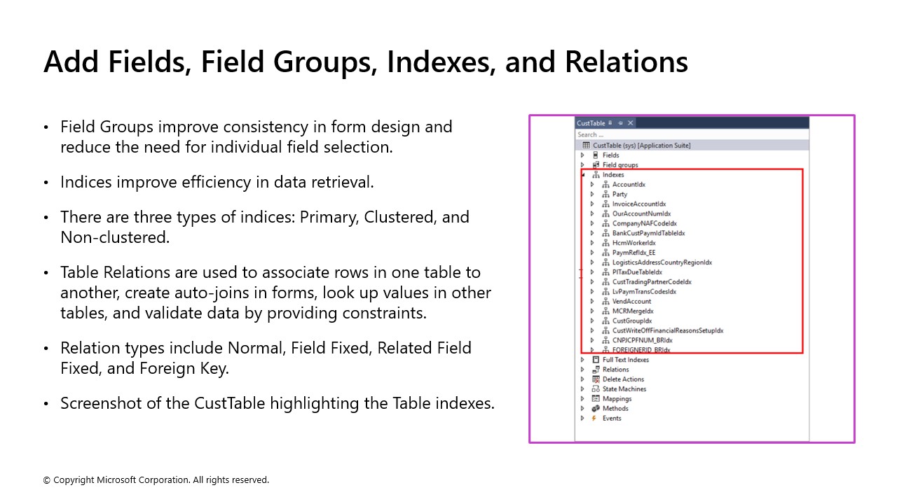 Add Fields, Field Groups, Indexes, and Relations - Instructor Brandon: Online Learning, Training ...