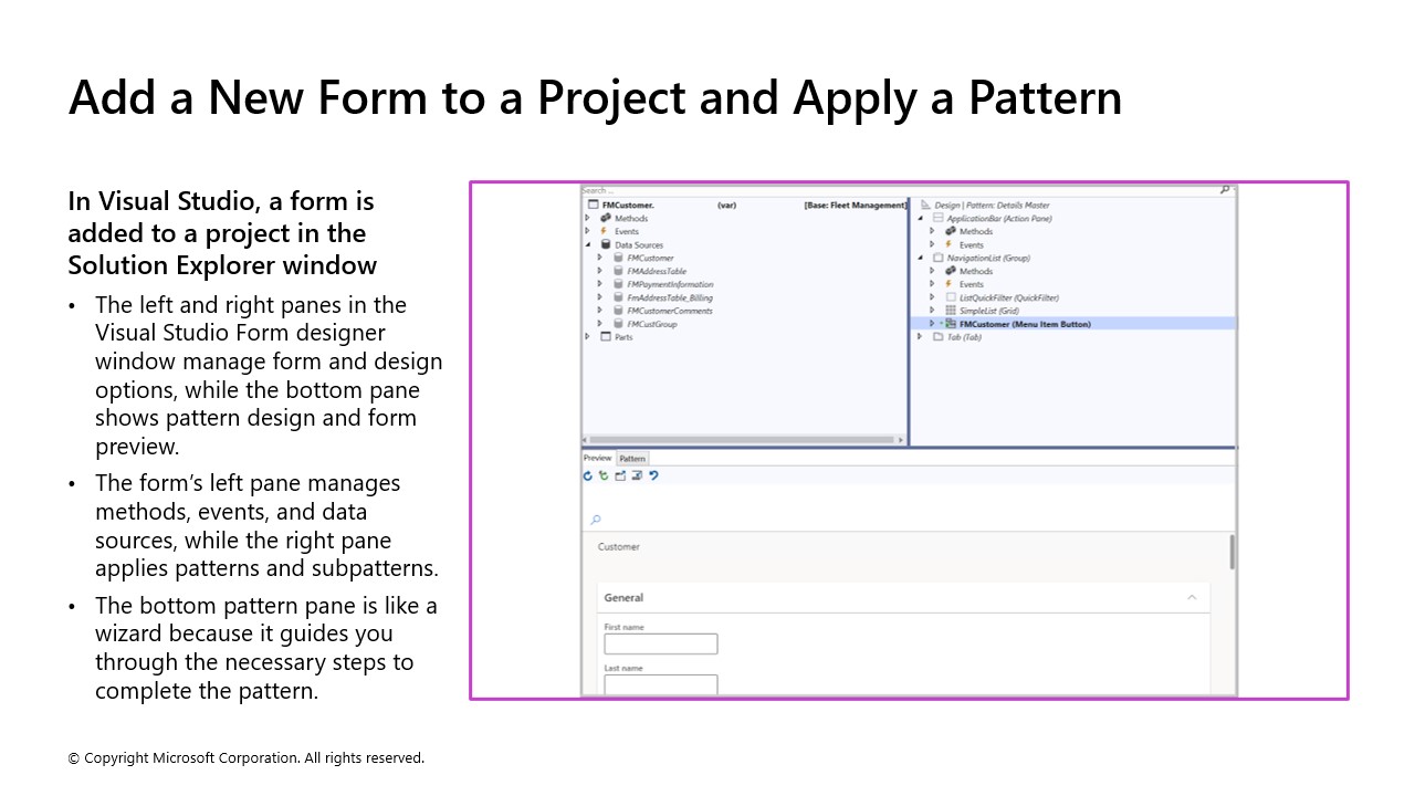 Add a New Form to a Project and Apply a Pattern - Instructor Brandon: Online Learning, Training ...