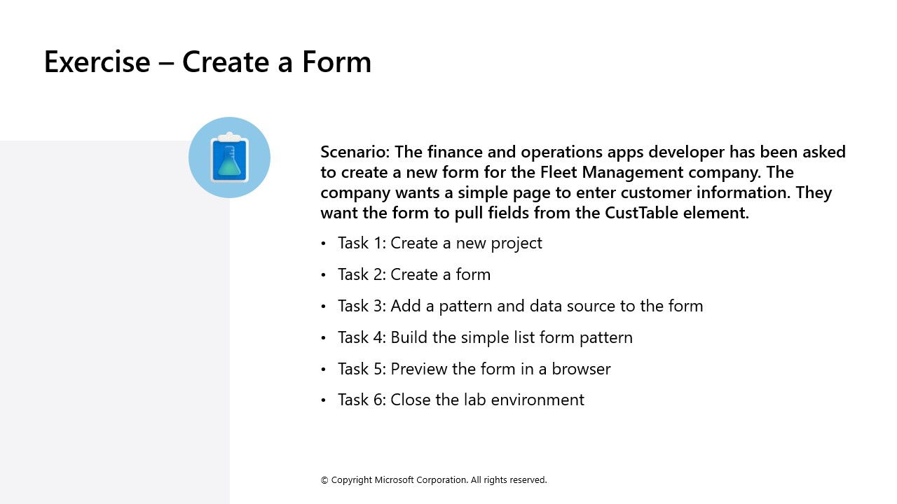 Exercise – Create a Form - Instructor Brandon: Online Learning ...