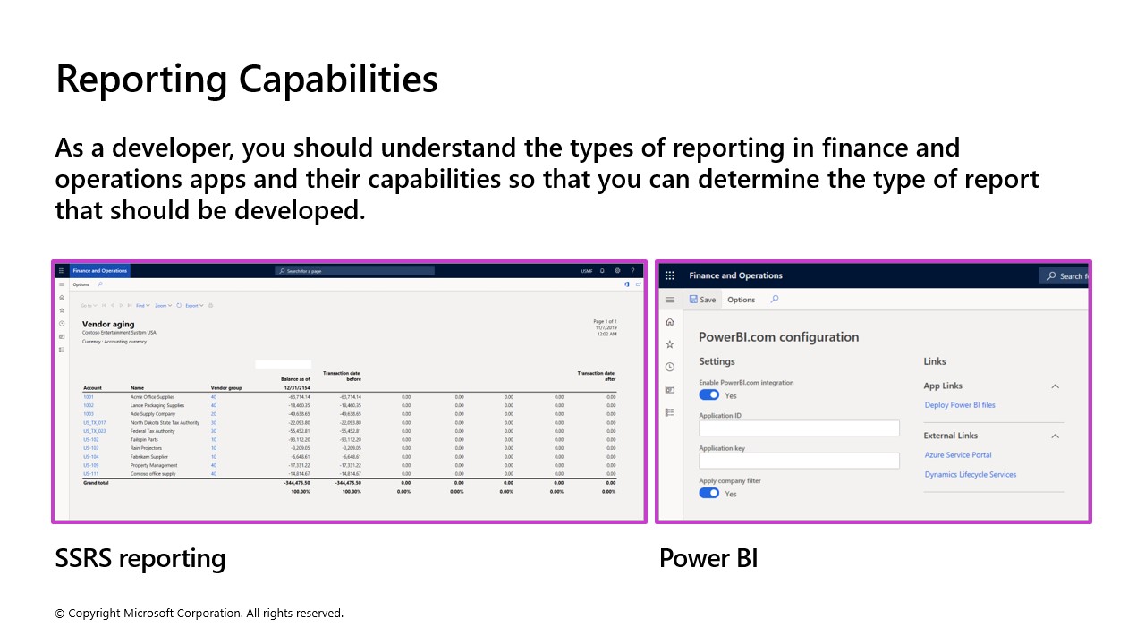 Reporting Capabilities Instructor Brandon Online Learning Training And Development