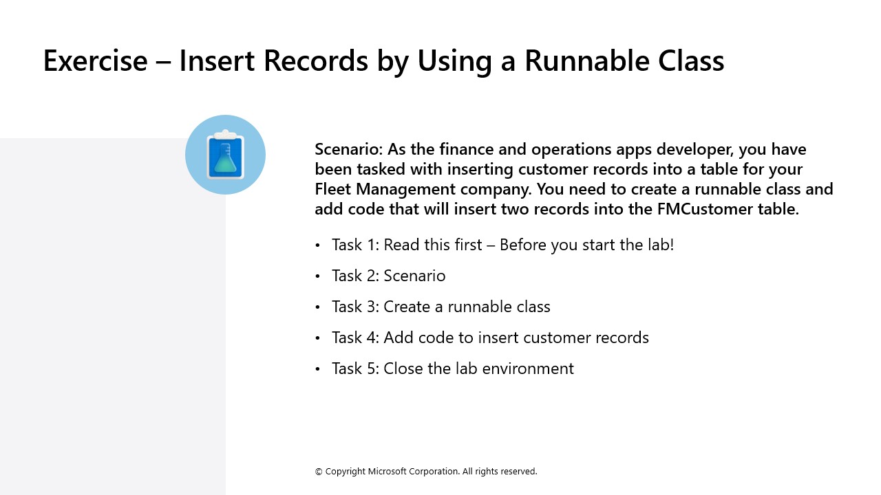 Exercise – Insert Records by Using a Runnable Class - Instructor Brandon: Online Learning ...