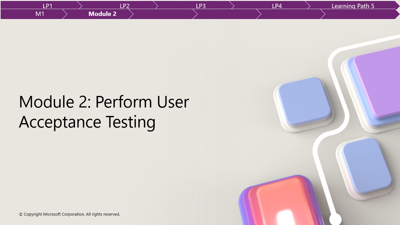 Module 2: Perform User Acceptance Testing - Instructor Brandon: Online ...