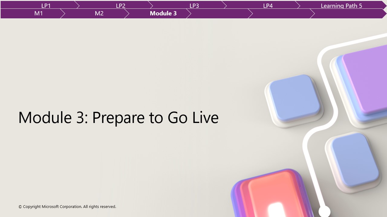 Module 3: Prepare to Go Live - Instructor Brandon: Online Learning ...