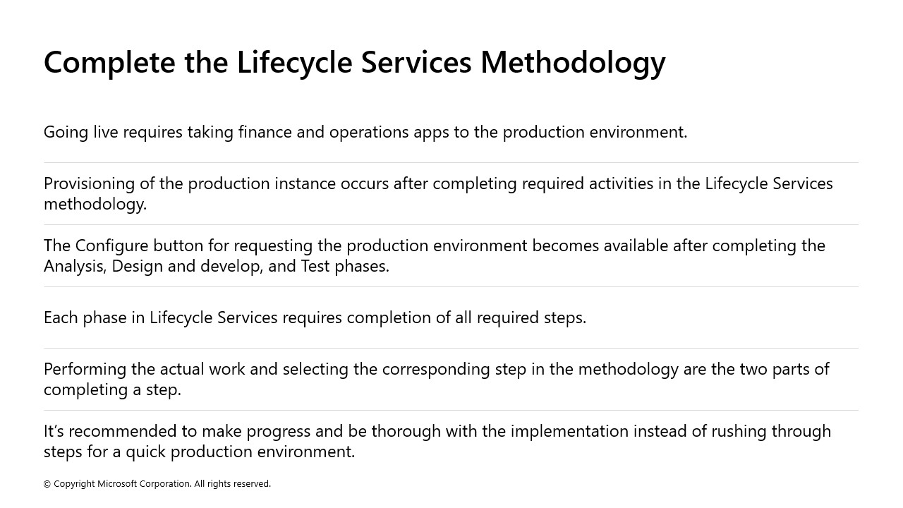 Complete the Lifecycle Services Methodology - Instructor Brandon ...