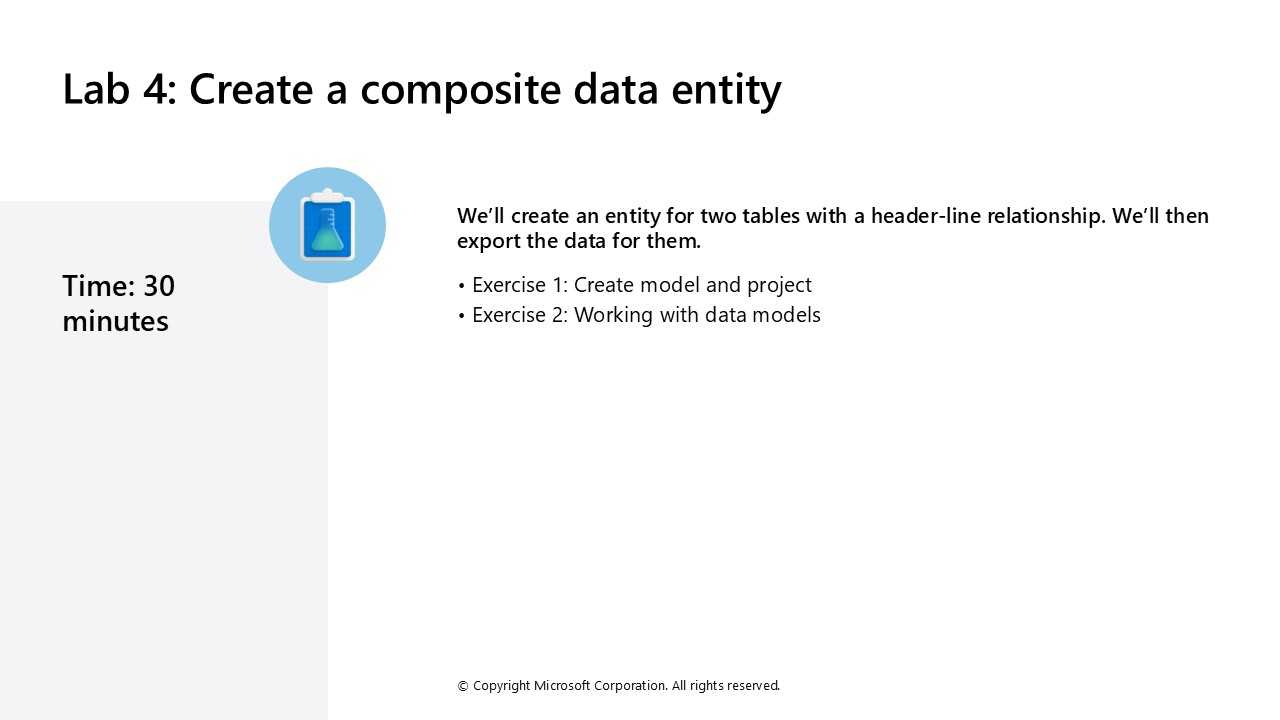 Lab 4: Create a composite data entity - Instructor Brandon: Online Learning, Training & Development